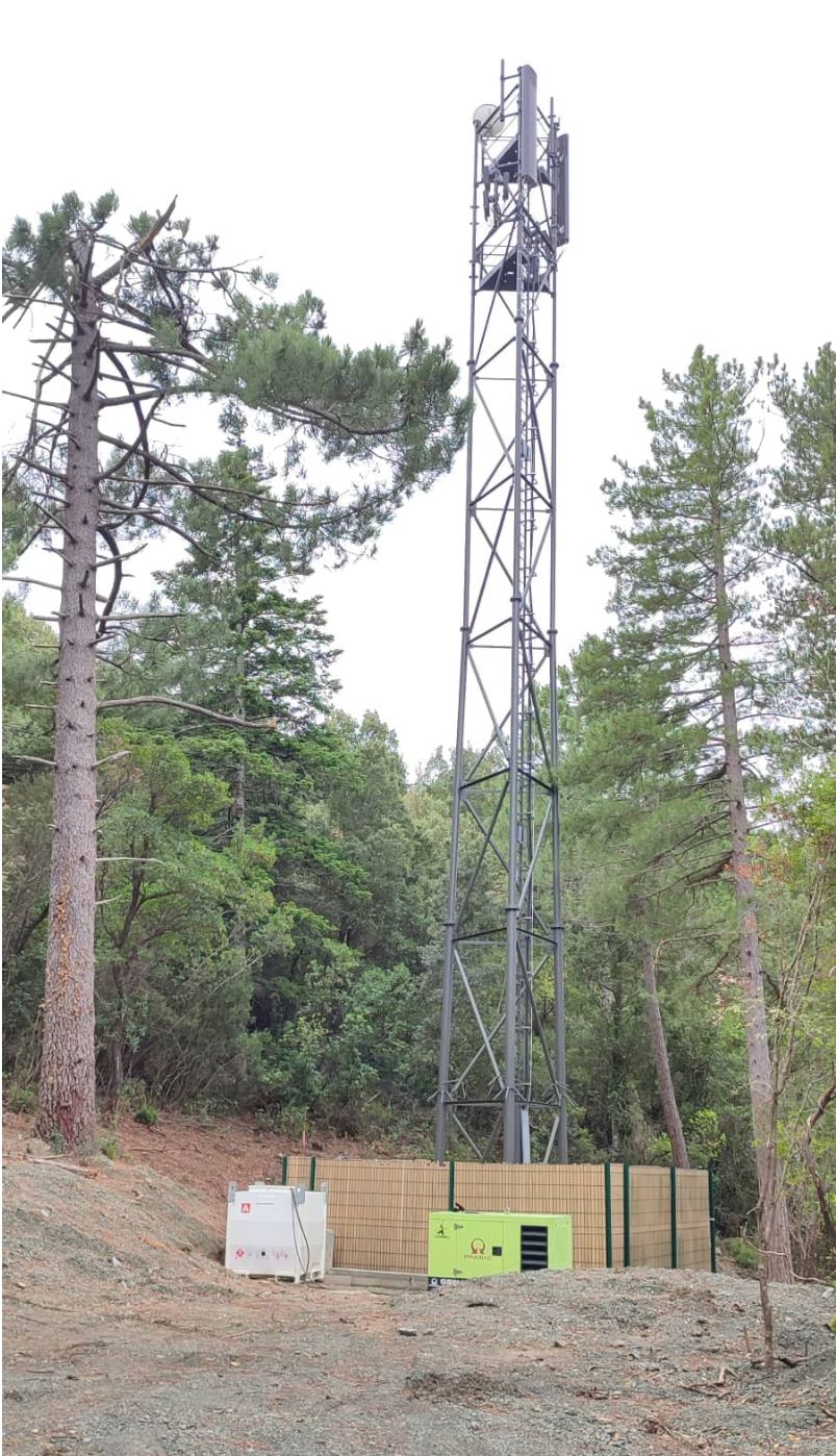 Installation d'un pylone 4G multi-opérateurs - Lugo Di Nazza